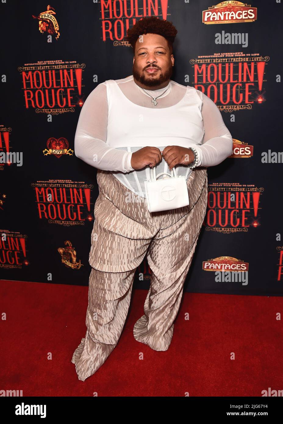 Los Angeles, CA, July 7, 2022. Dexter Mayfield walking on the red ...