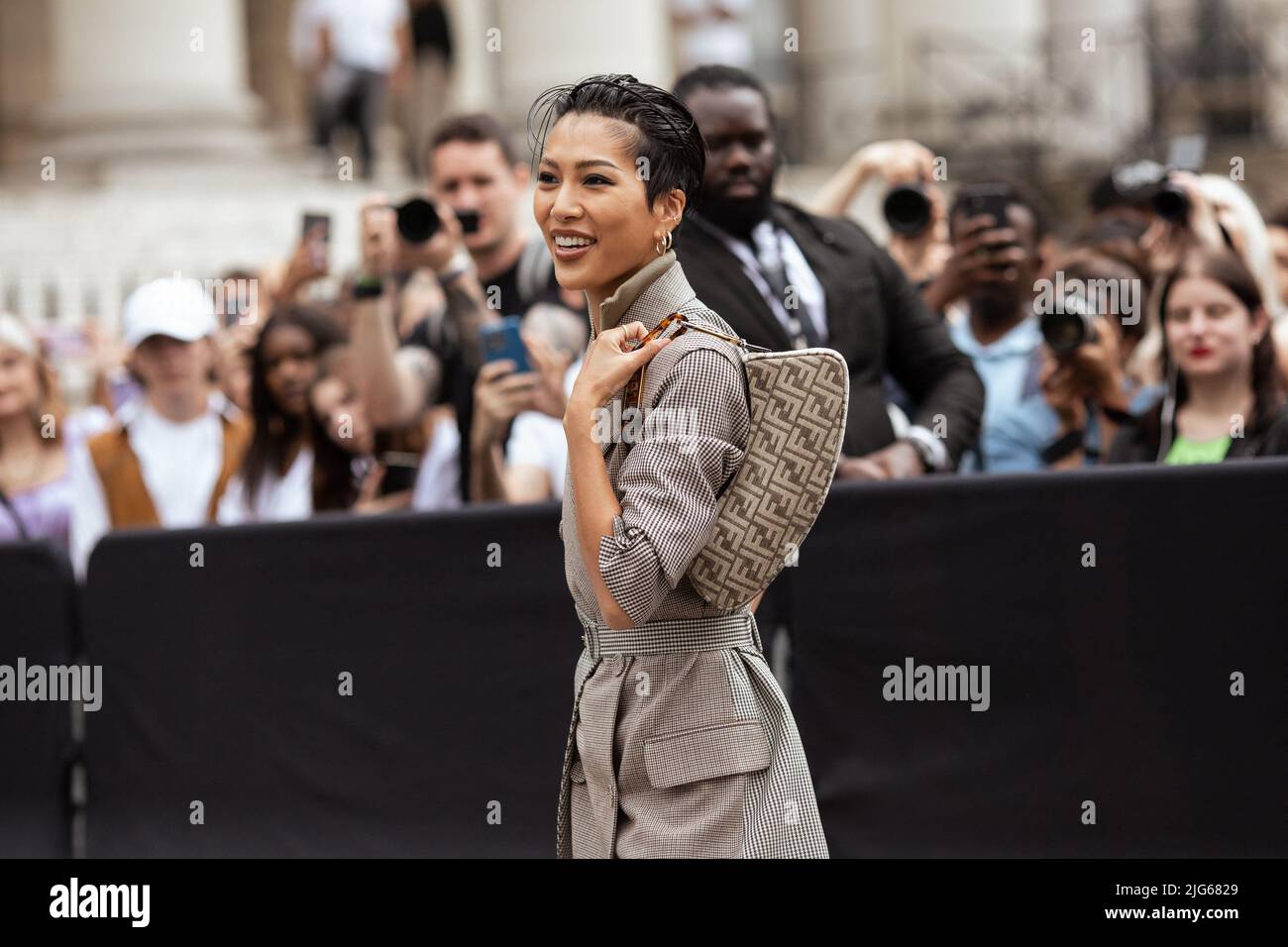 Paris, France. July 07, 2022, Molly Chiang arriving at the Fendi ...