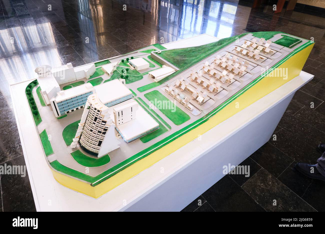 A scale model of the campus, layout, architecture at the Physics of the ...