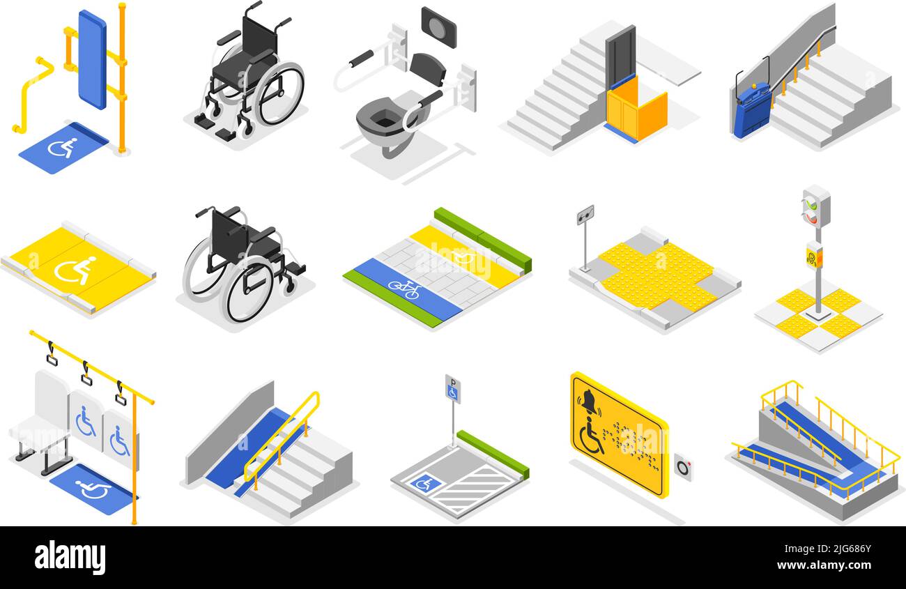 Accessible design ramps Cut Out Stock Images & Pictures - Alamy