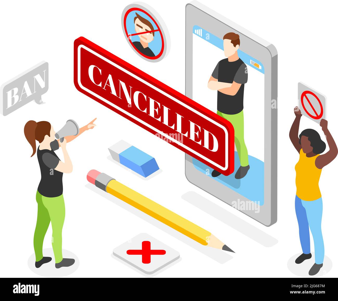 Social media backlash Stock Vector Images - Alamy