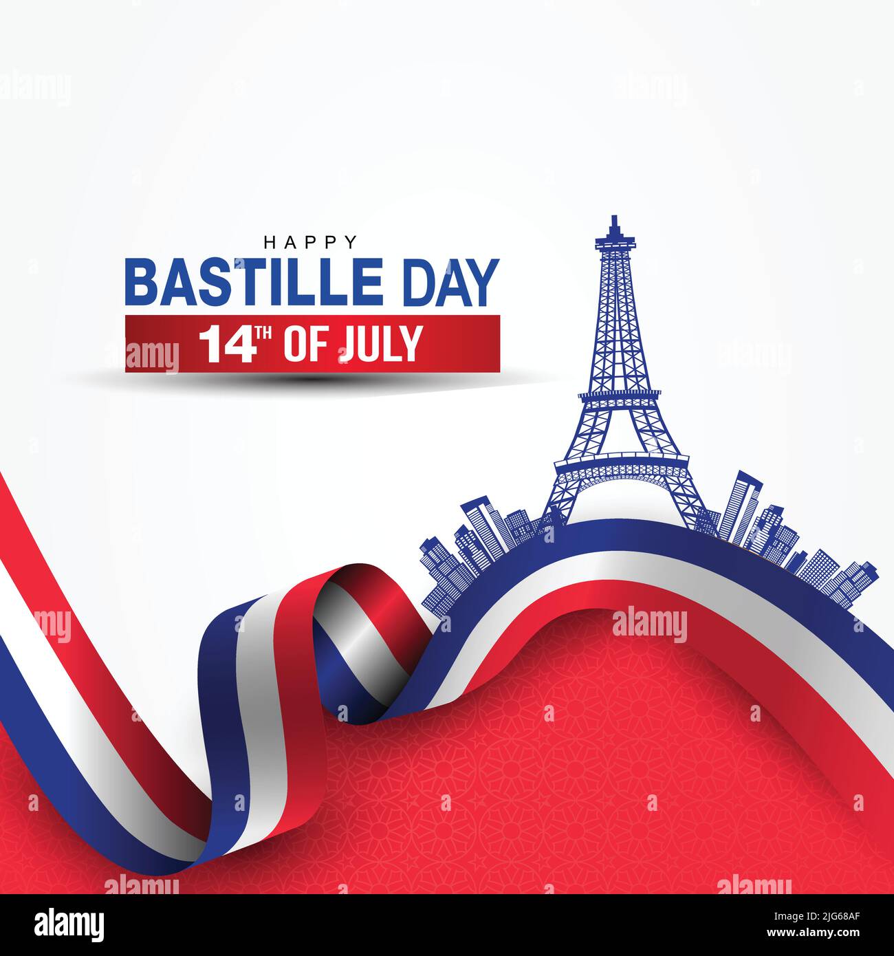 happy Bastille day france greetings. vector illustration design Stock ...
