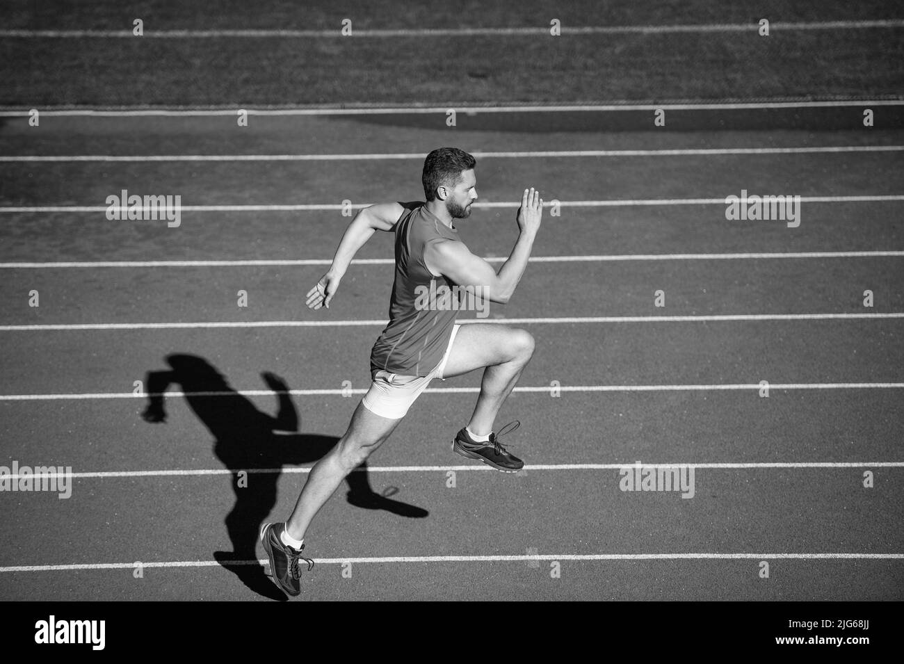 athletic guy run. challenge and competition. marathon speed. sprinter ...