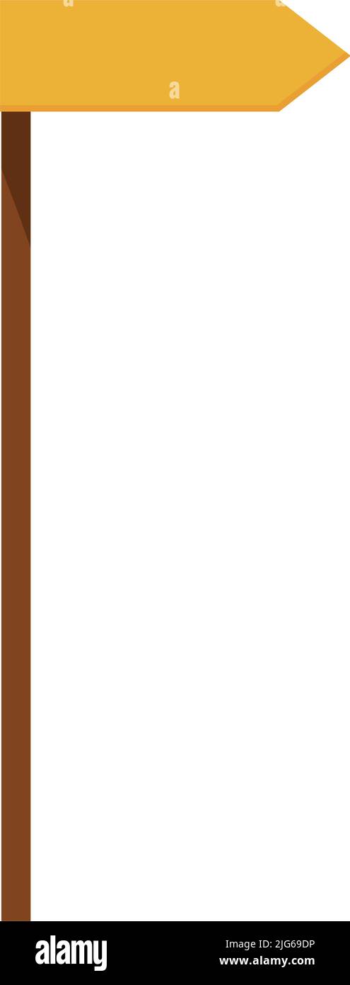 Yellow directional arrow semi flat color vector object Stock Vector ...