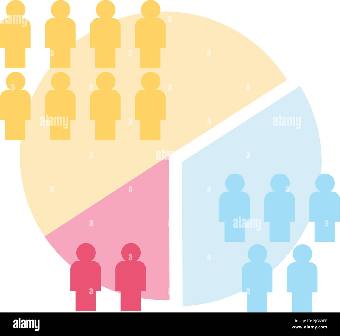 Audience segmentation semi flat color vector element Stock Vector Image ...