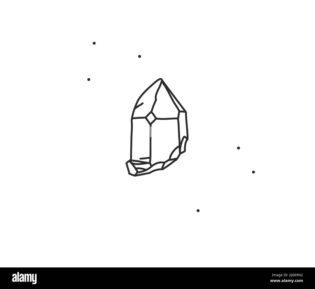 Magic crystal icon flat Cut Out Stock Images & Pictures - Alamy