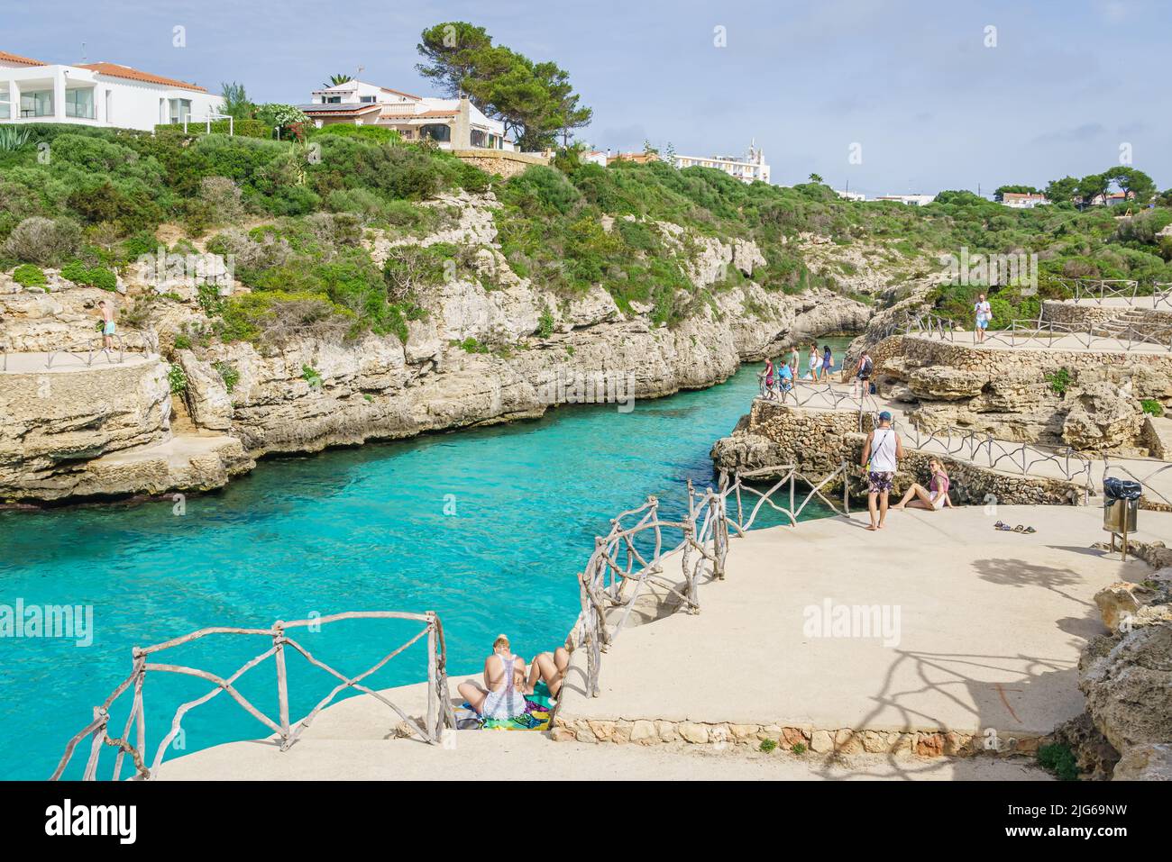 Cala en Brut, island of Menorca. Spain Stock Photo - Alamy