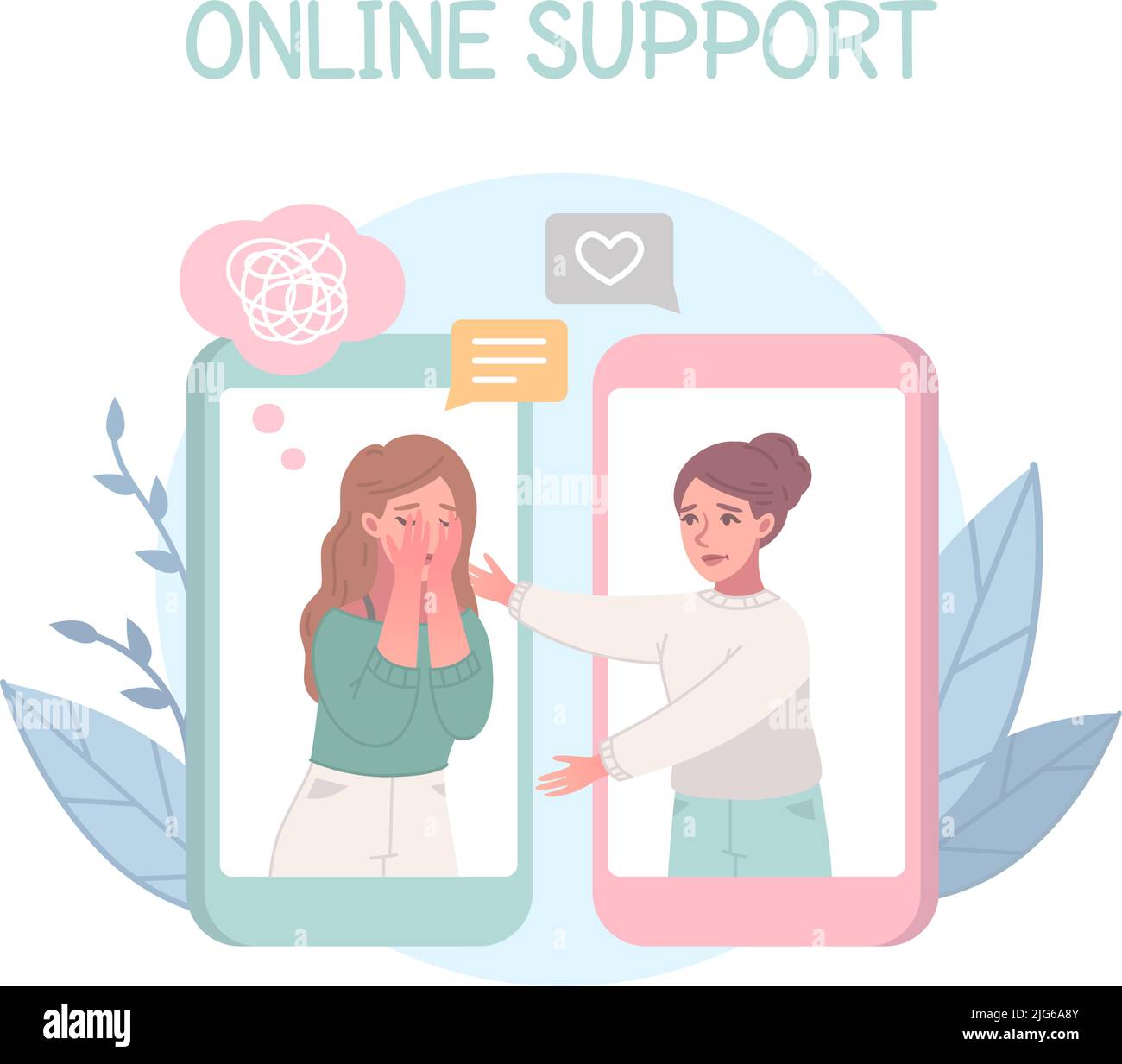 Empathy characters cartoon composition with text and images of ...