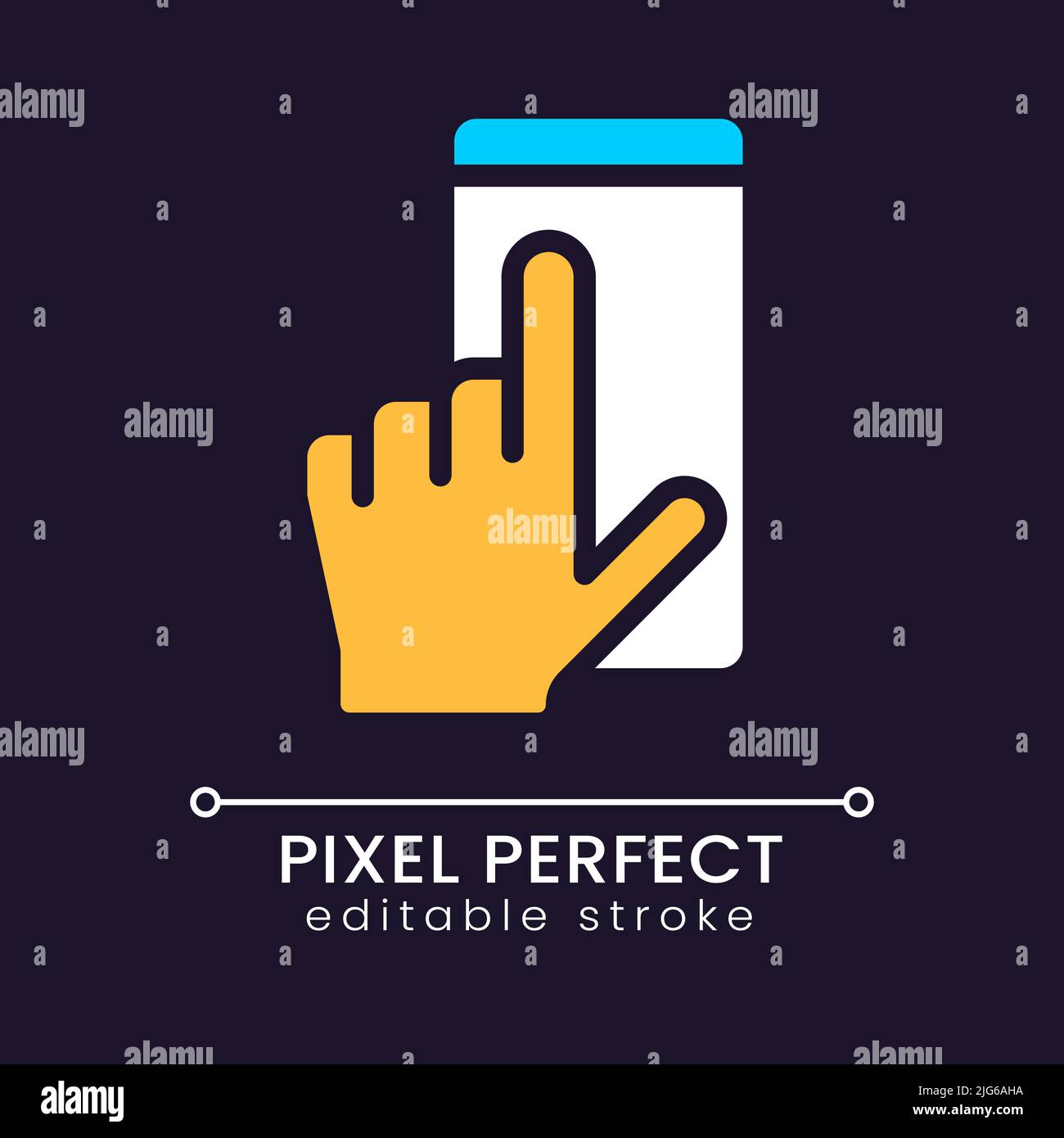 Phone hand dark Stock Vector Images - Alamy