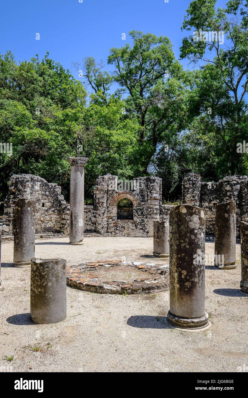 Butrint, Ksamil, Albania - The Baptistry, the 5th century baptistery ...