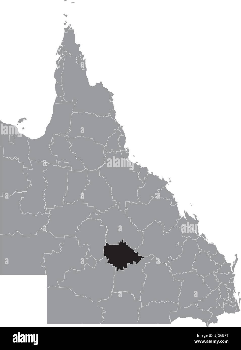 Locator map of the BLACKALL-TAMBO REGION, QUEENSLAND Stock Vector Image ...