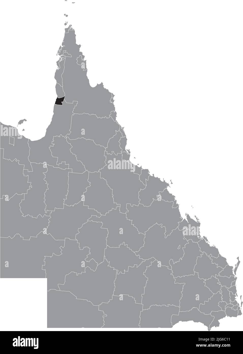 Map of kowanyama hi-res stock photography and images - Alamy