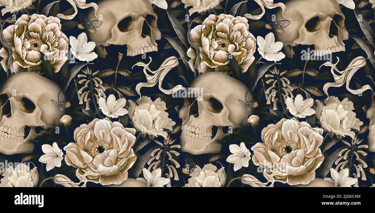 Retro Skull Wallpaper