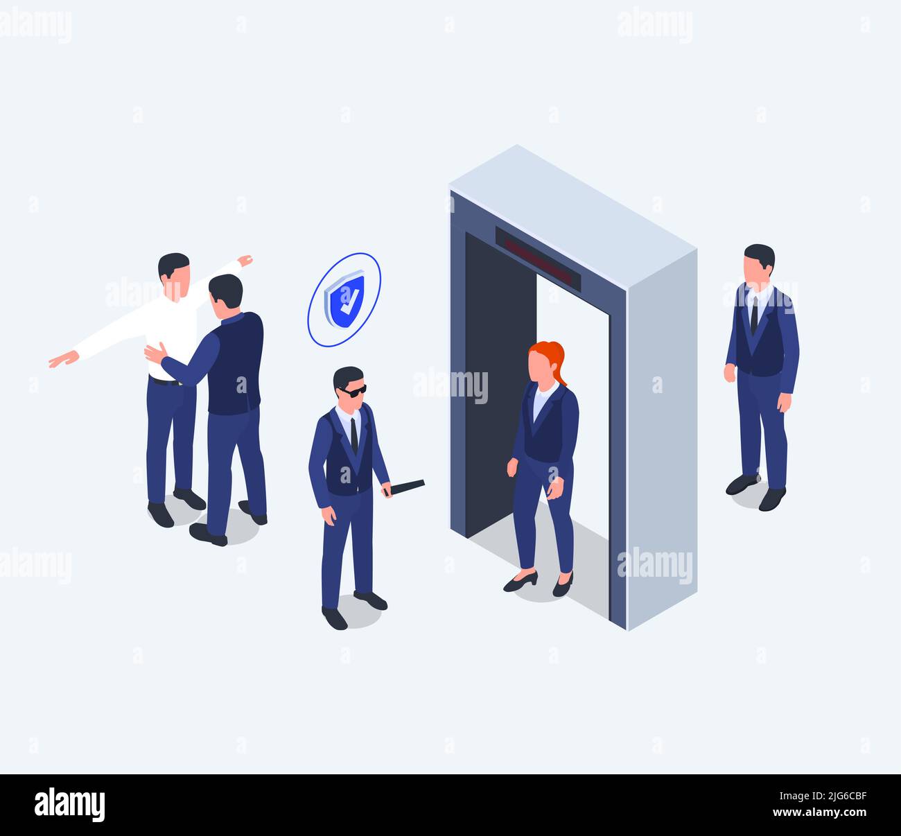 Airport security body scan Stock Vector Images - Alamy