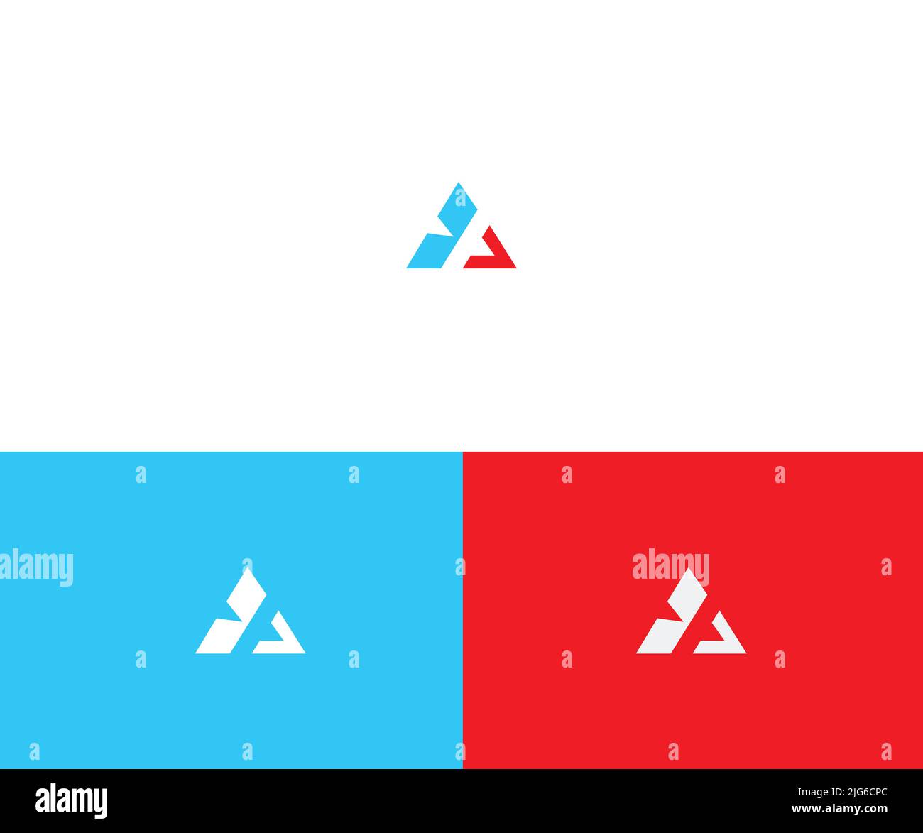 Letter A Logo Template Vector Abstract Monogram Symbol Stock Vector ...