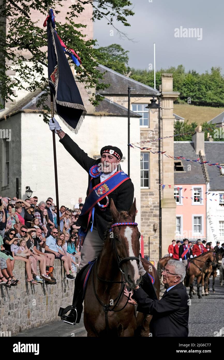 Jedburgh, UK. , . Jed CallantÕs Festival - FESTIVAL DAY Jethart Callant ...