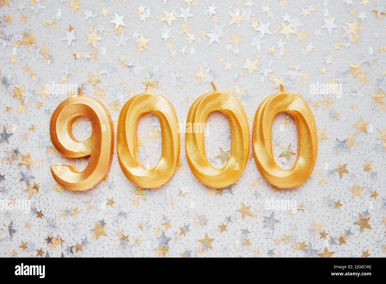 9000 nine thousand followers card. Template for social networks, blogs ...