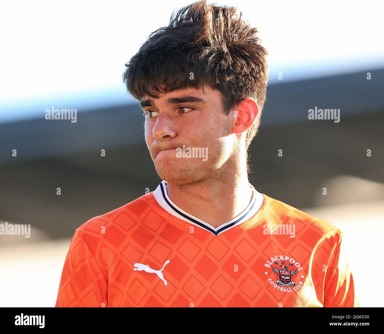 Rob Apter #36 of Blackpool during the game Stock Photo - Alamy