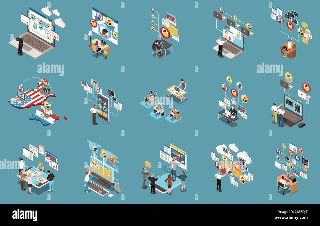 Employee employees working job staff Stock Vector Images - Alamy