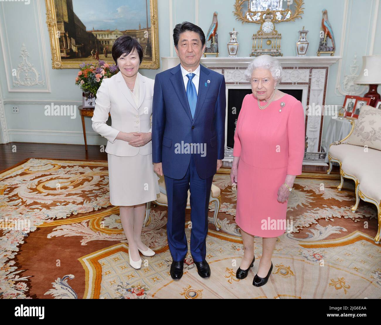 File photo dated 05/06/16 of Queen Elizabeth II with the then Prime ...