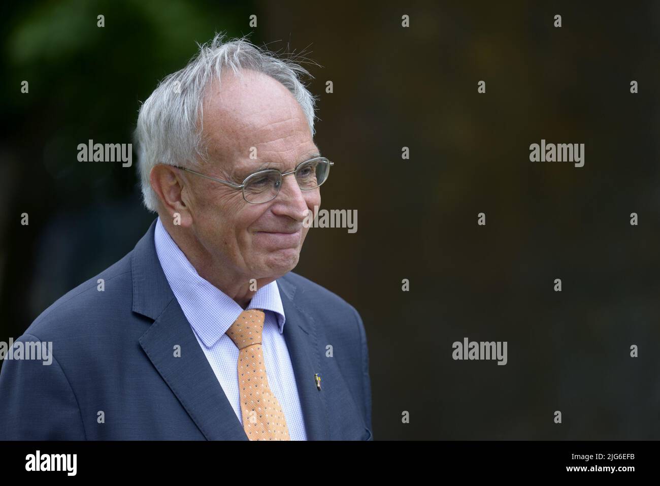 Peter Bone MP (Con: Wellingborough) on College Green, Westminster, on ...