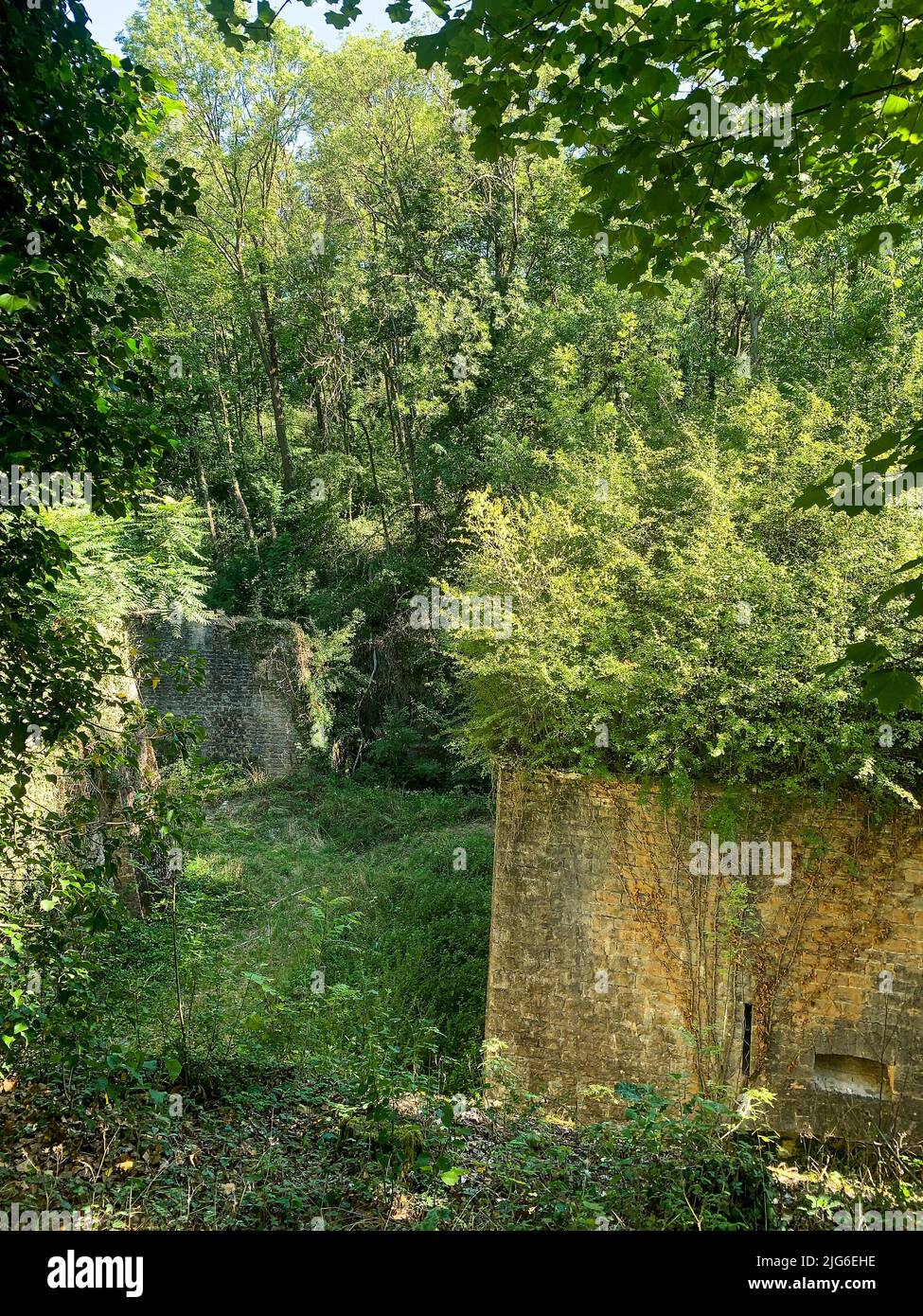 Walls of Bron fort, Bron, France Stock Photo - Alamy