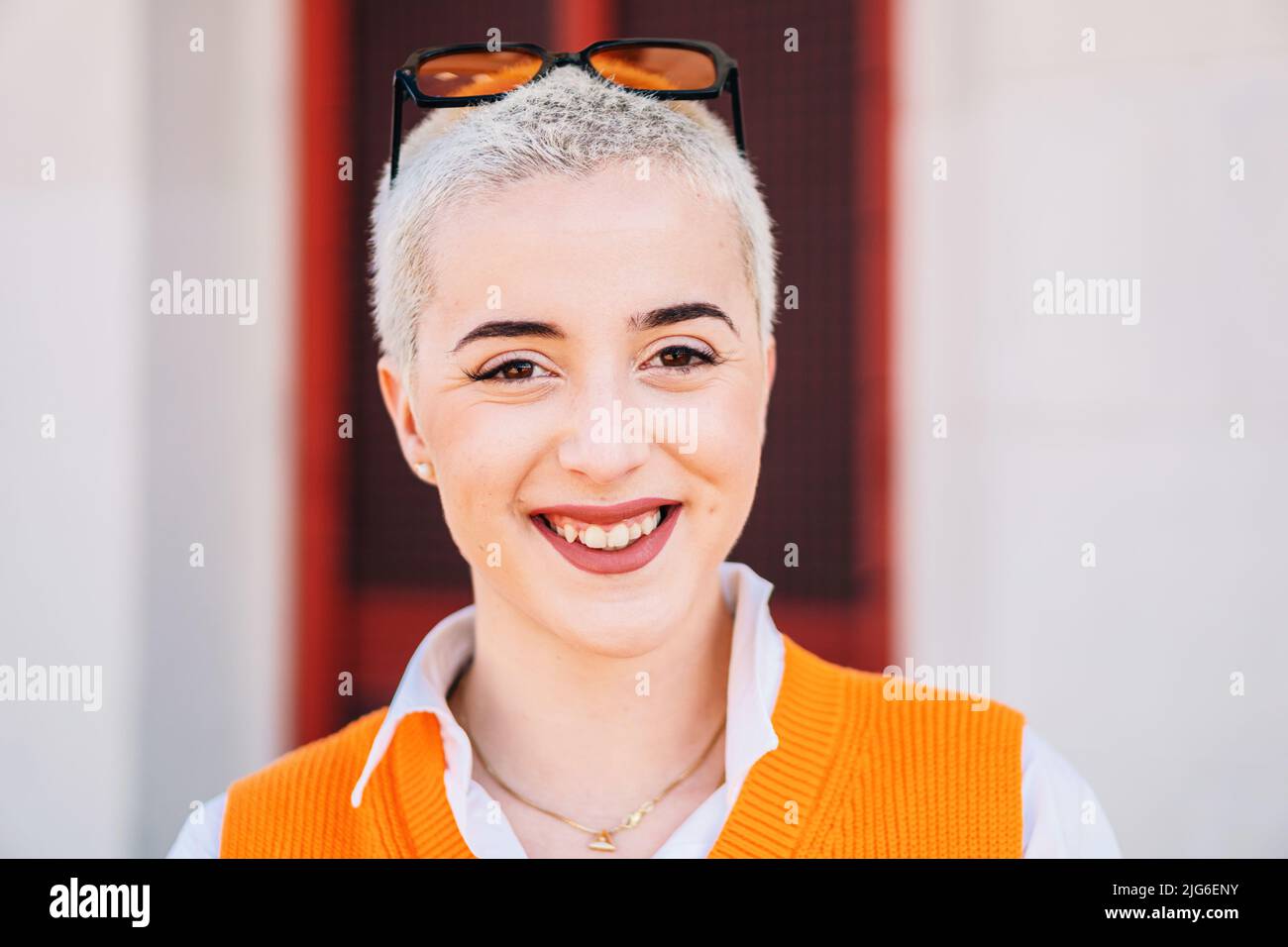 Happy laughing lady hi-res stock photography and images - Alamy