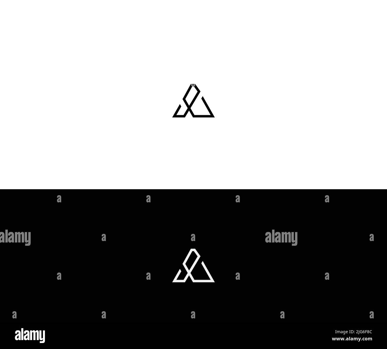 Letter A Logo Template Vector Abstract Monogram Symbol Stock Vector ...