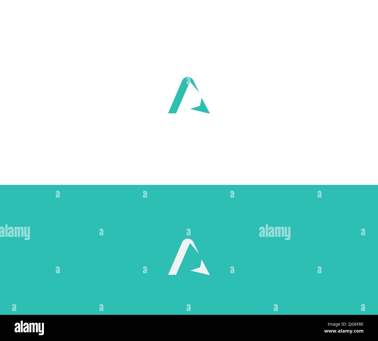 Letter A Logo Template Vector Abstract Monogram Symbol Stock Vector ...