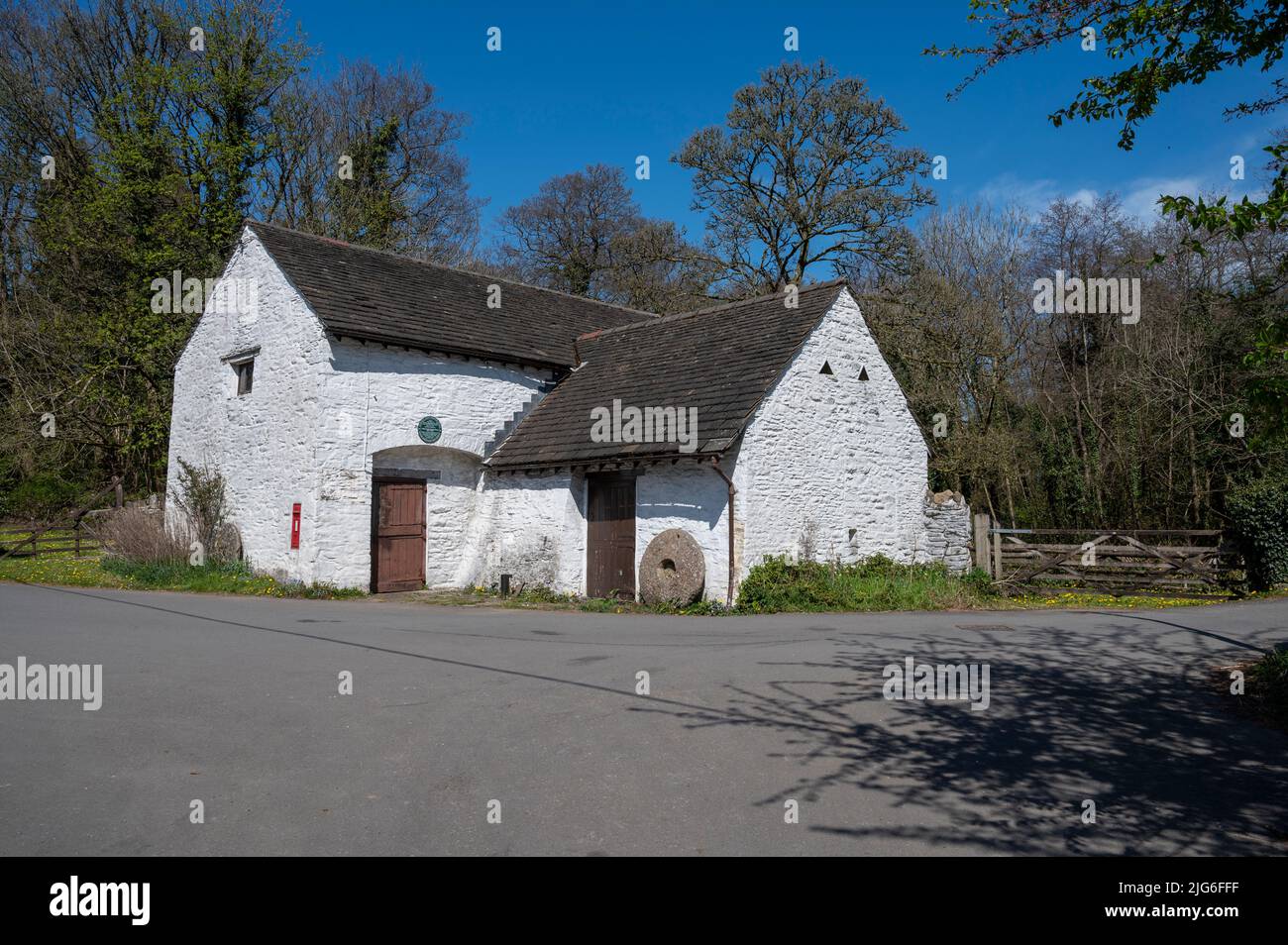 Gelligroes Mill near Pontllanfraith South Wales which sits alongside ...