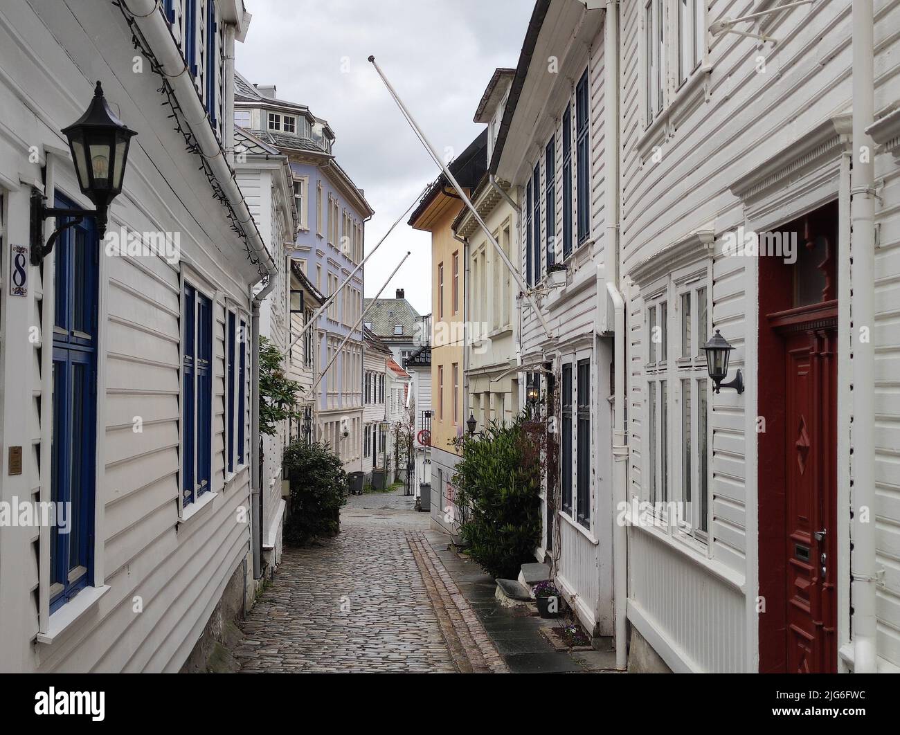 Bergen, Norway: 4 May 2022 - Streets of Eidemarken neigbourhood Stock ...