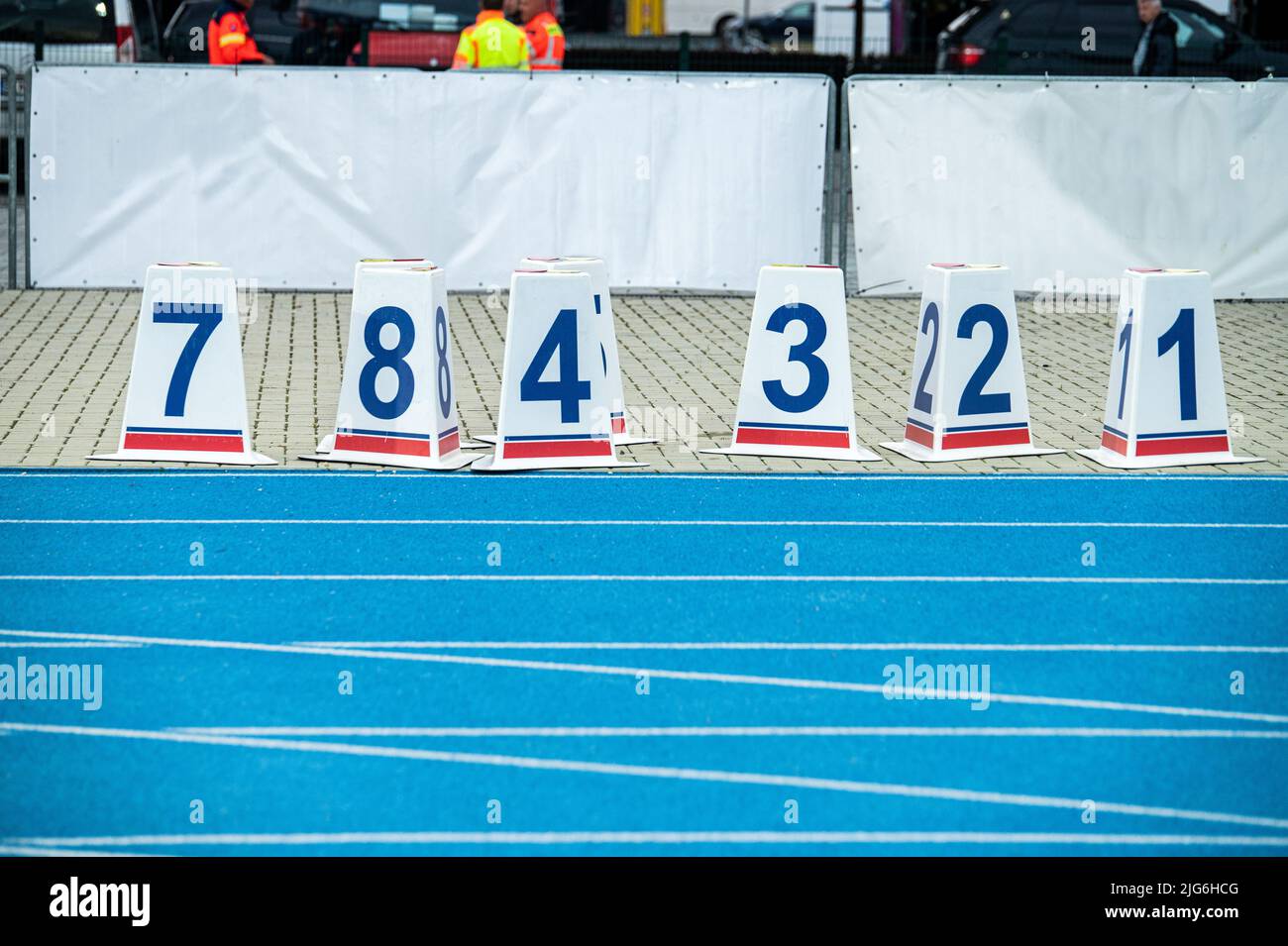 Track and Field and Athletics. Illustrative photo. Numbers for the ...