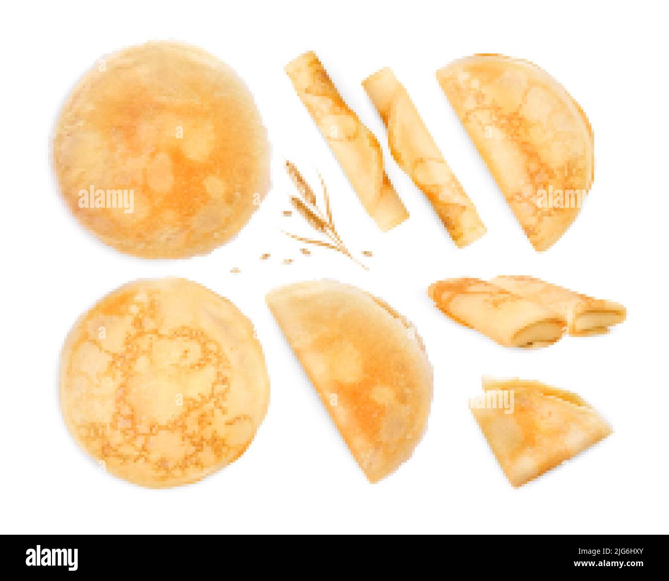 Wrapped pancakes Stock Vector Images - Alamy