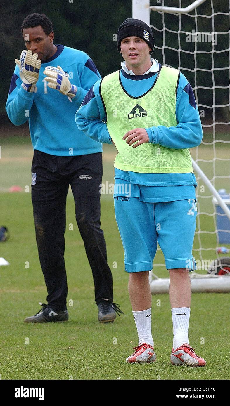 POPMPEY HEROS SHAKA HISLOP AND MATTHEW TAYLOR TRAIN FOR THE LIVERPOOL ...