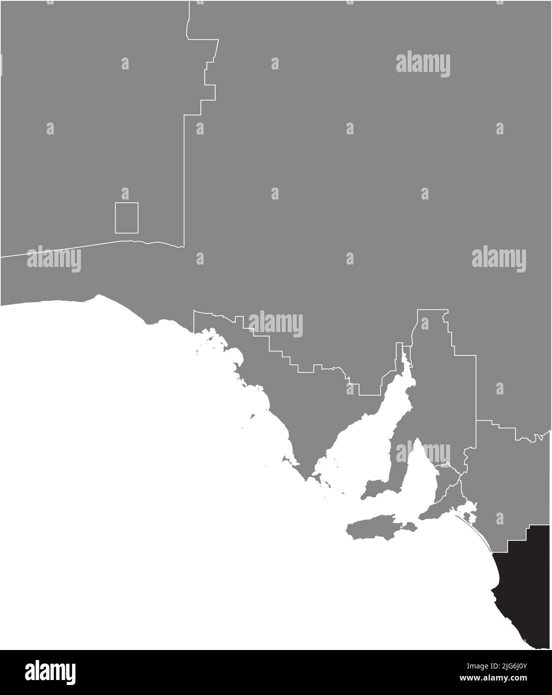 Locator map of the SOUTHEAST REGION, SOUTH AUSTRALIA Stock Vector Image ...