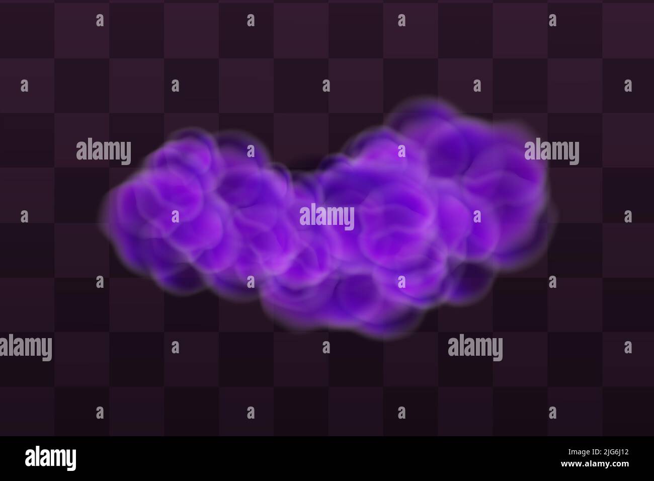 Purple poisonous gas, dust and smoke effect.Realistic scary mystical ...