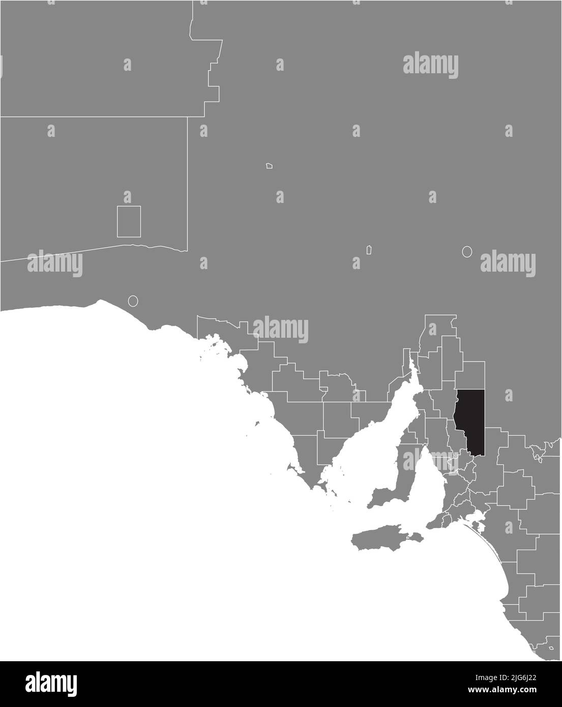Locator map of the REGIONAL COUNCIL OF GOYDER, SOUTH AUSTRALIA Stock ...
