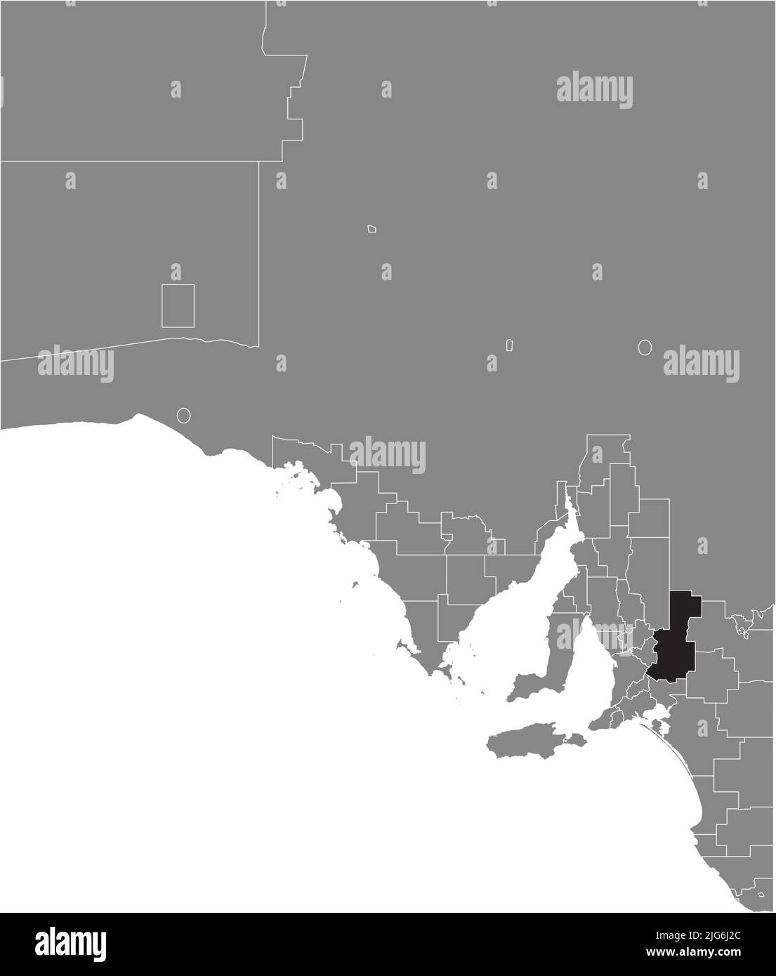 Locator map of the MID MURRAY COUNCIL, SOUTH AUSTRALIA Stock Vector ...
