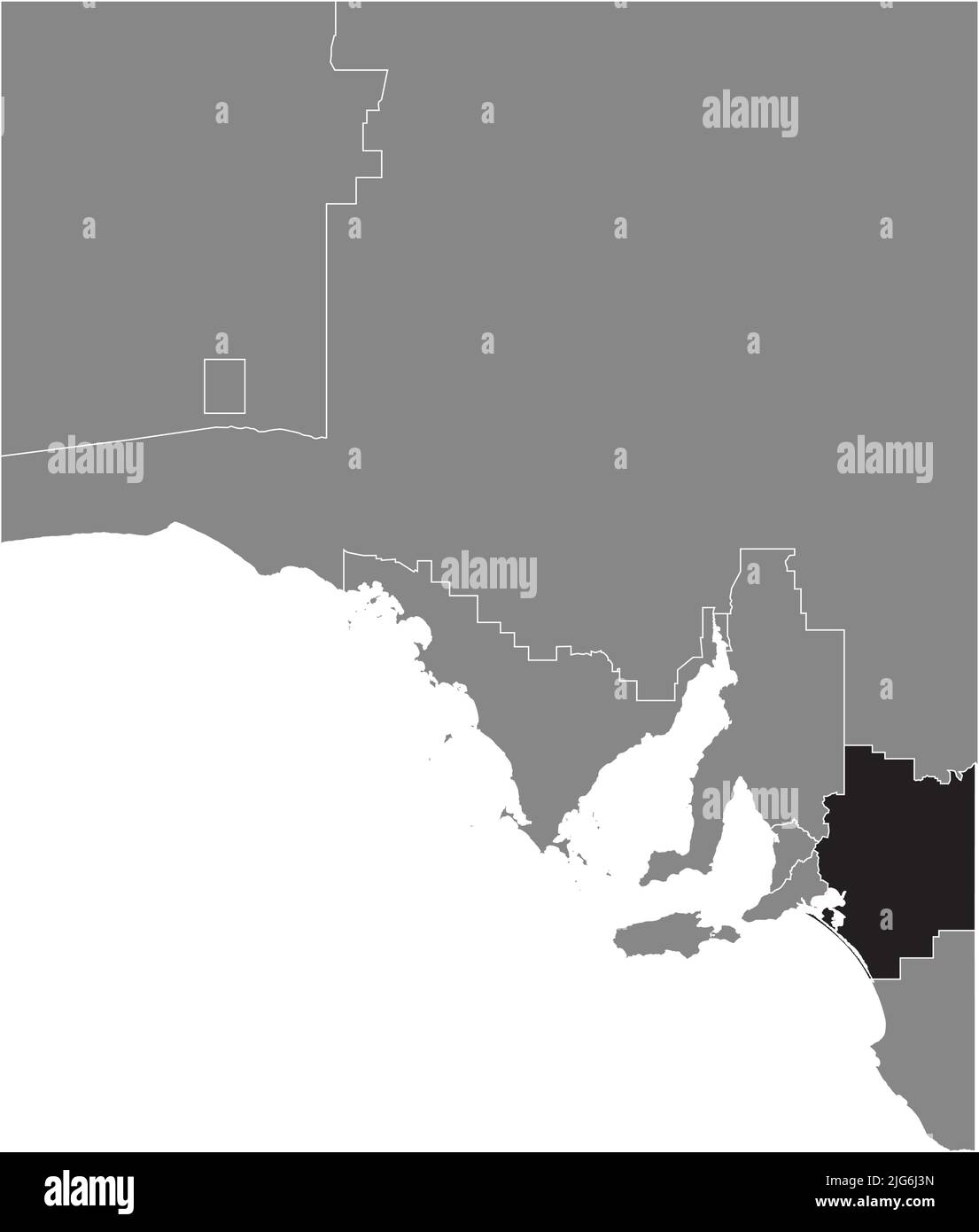 Locator map of the MURRAY MALLEE REGION, SOUTH AUSTRALIA Stock Vector ...