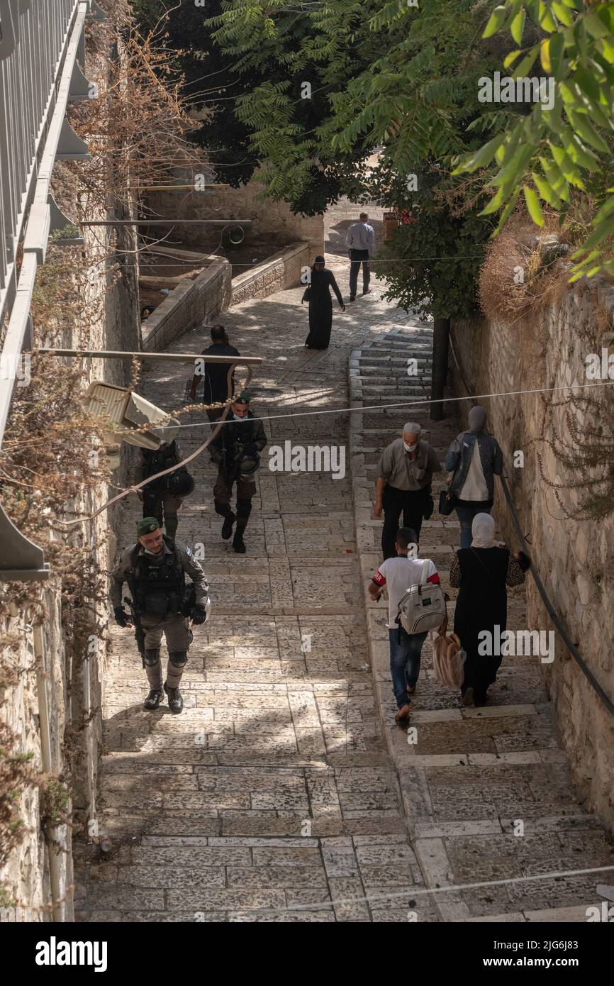 Touring the Promenade on the Ramparts of the Walls of the Old City of ...