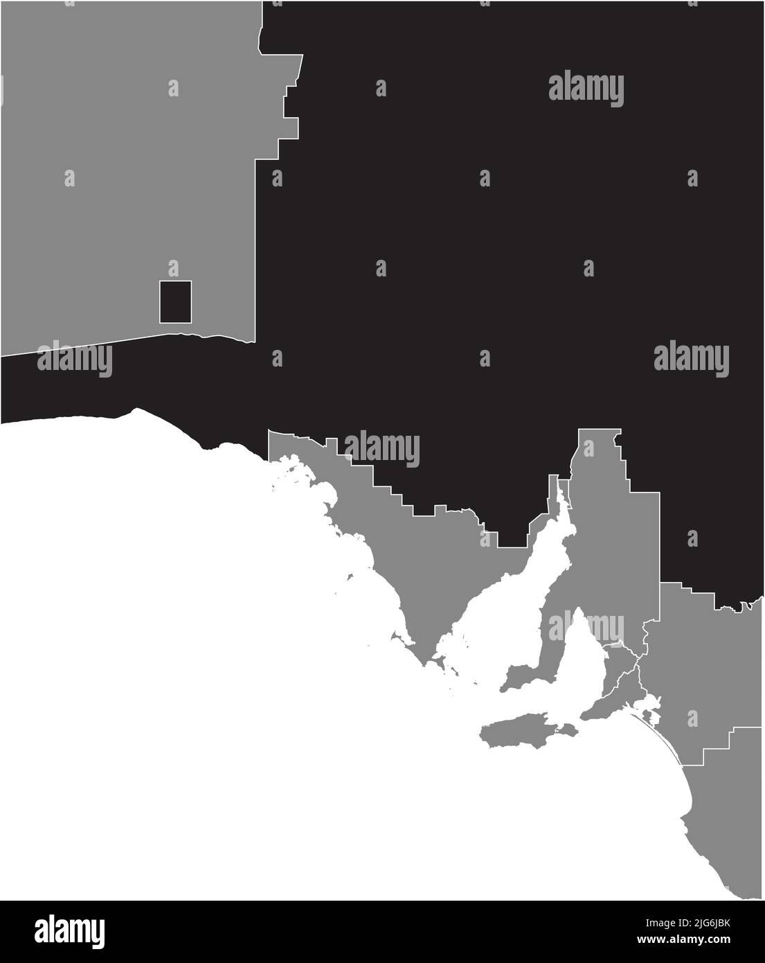 Locator map of the OUTBACK COMMUNITIES AUTHORITY REGION, SOUTH ...