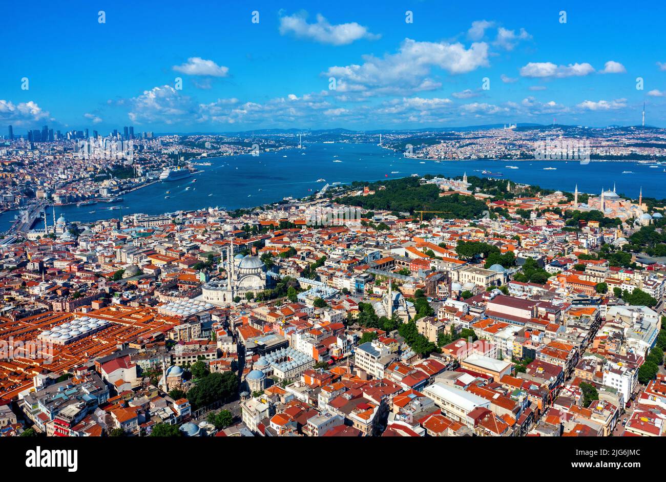 Aerial view of Istanbul city in Turkey Stock Photo - Alamy