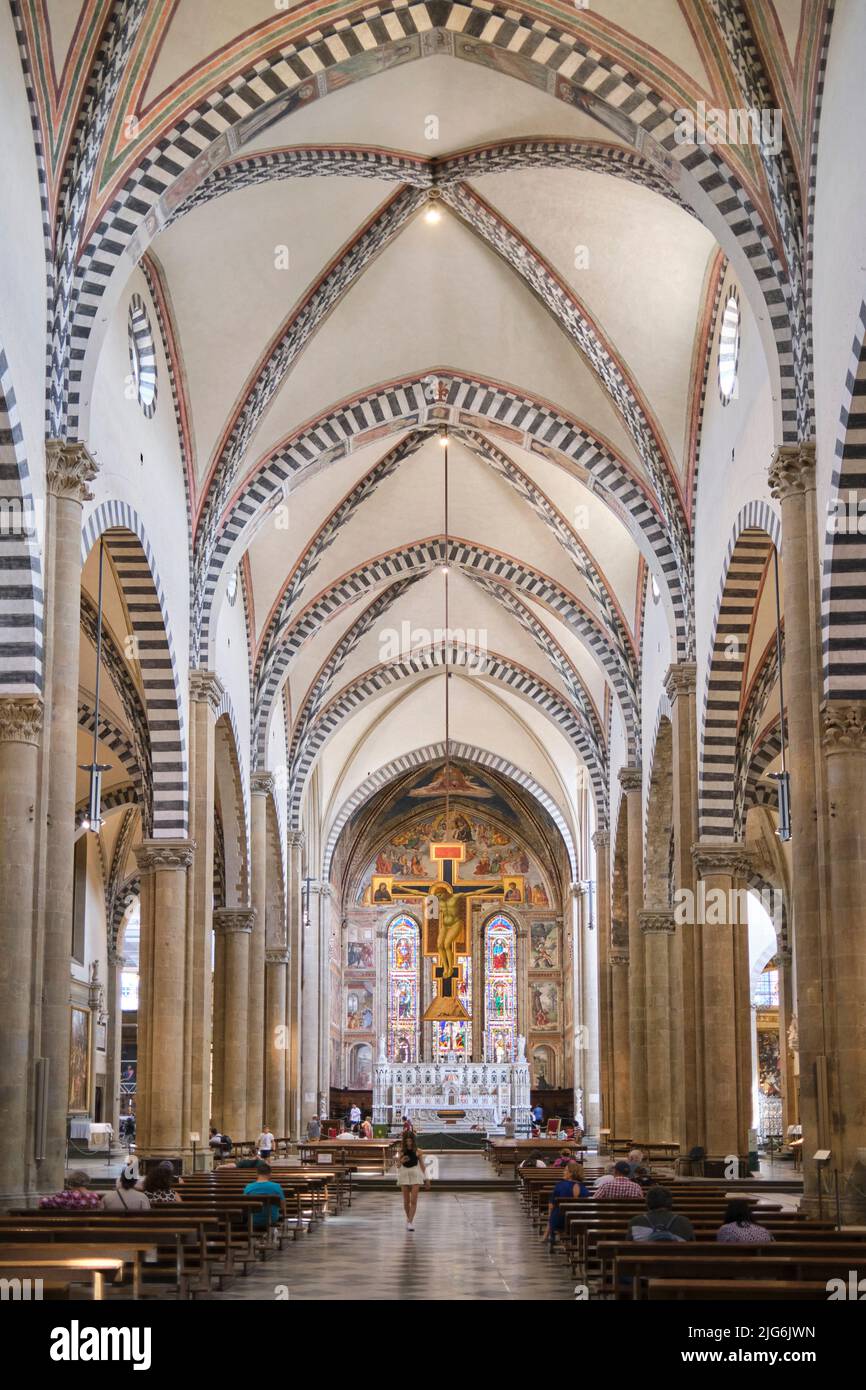 Crucifix by Giotto in thenave of the Basilica Santa Maria Novella ...
