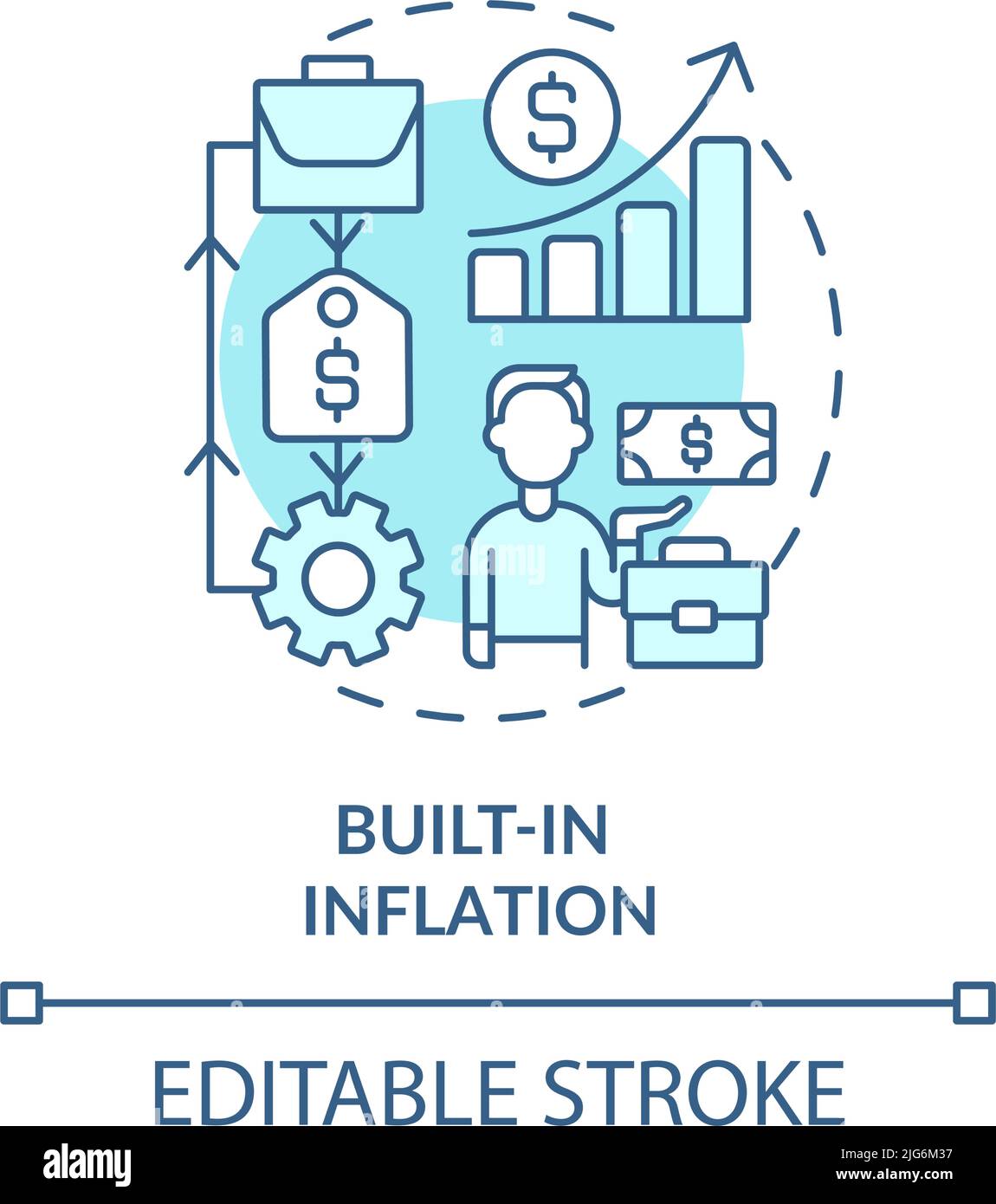Inflation rate color flat hi-res stock photography and images - Alamy