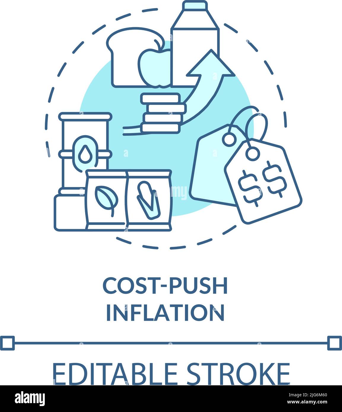 Cost push inflation Stock Vector Images - Alamy