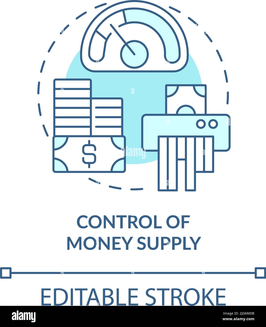 Control of money supply turquoise concept icon Stock Vector Image & Art ... Control of money supply turquoise concept icon Stock Vector Image & Art ...