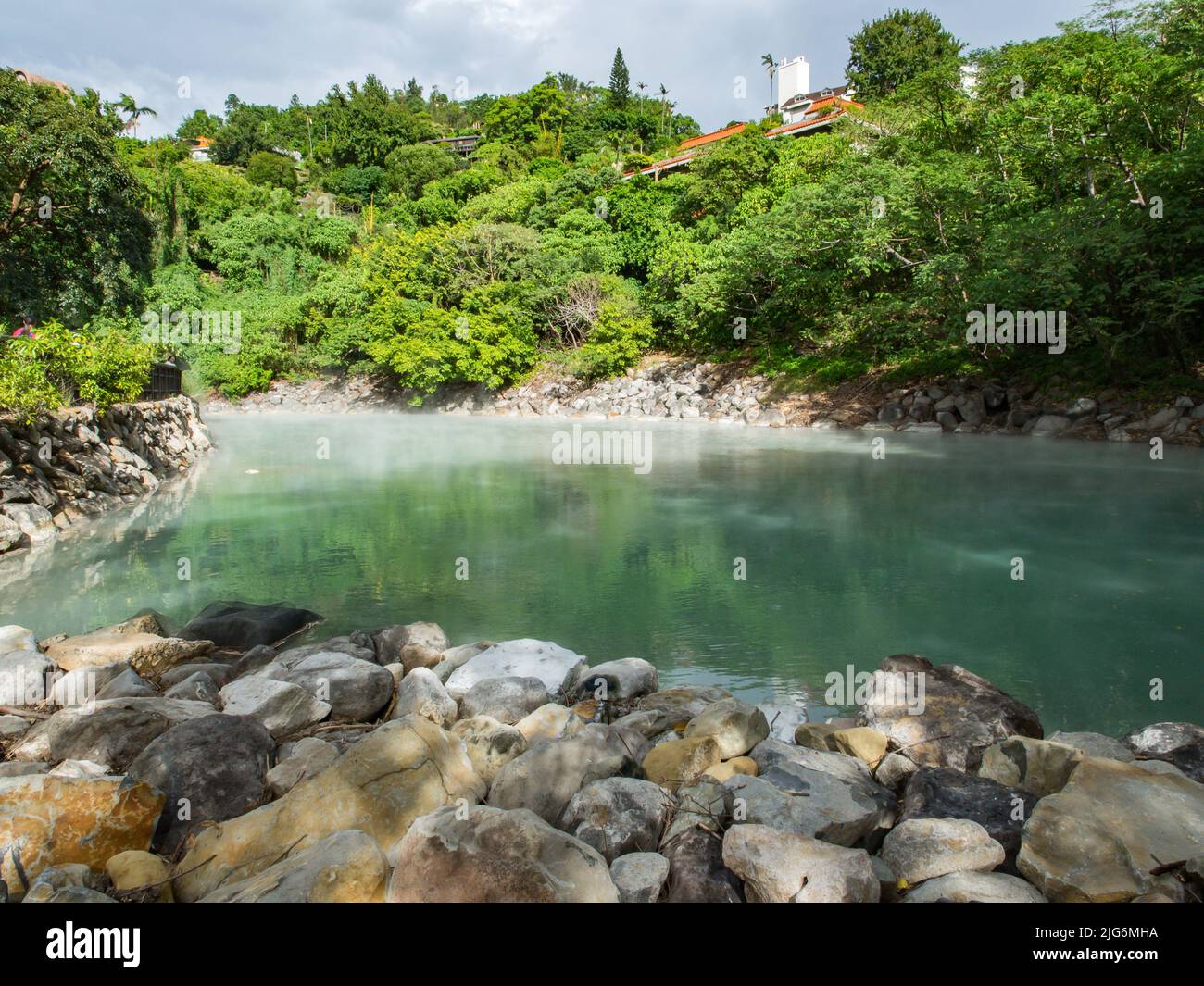 Xinbeitou, Taiwan - October 06, 2016: The natural hot springs of ...