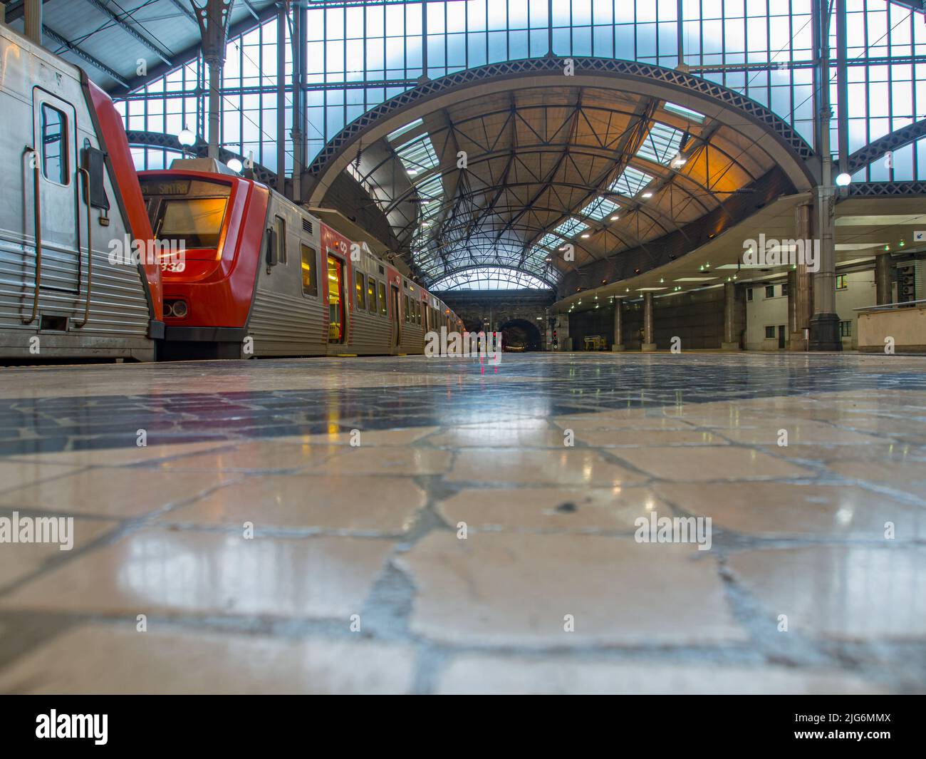 Lisbon, Portugal - Jan 2018: Interior of Rossio Train Station, Rossio ...