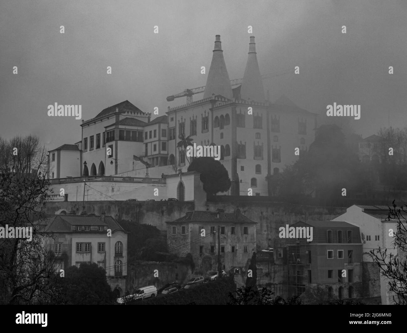 Royal palace sintra Black and White Stock Photos & Images - Alamy