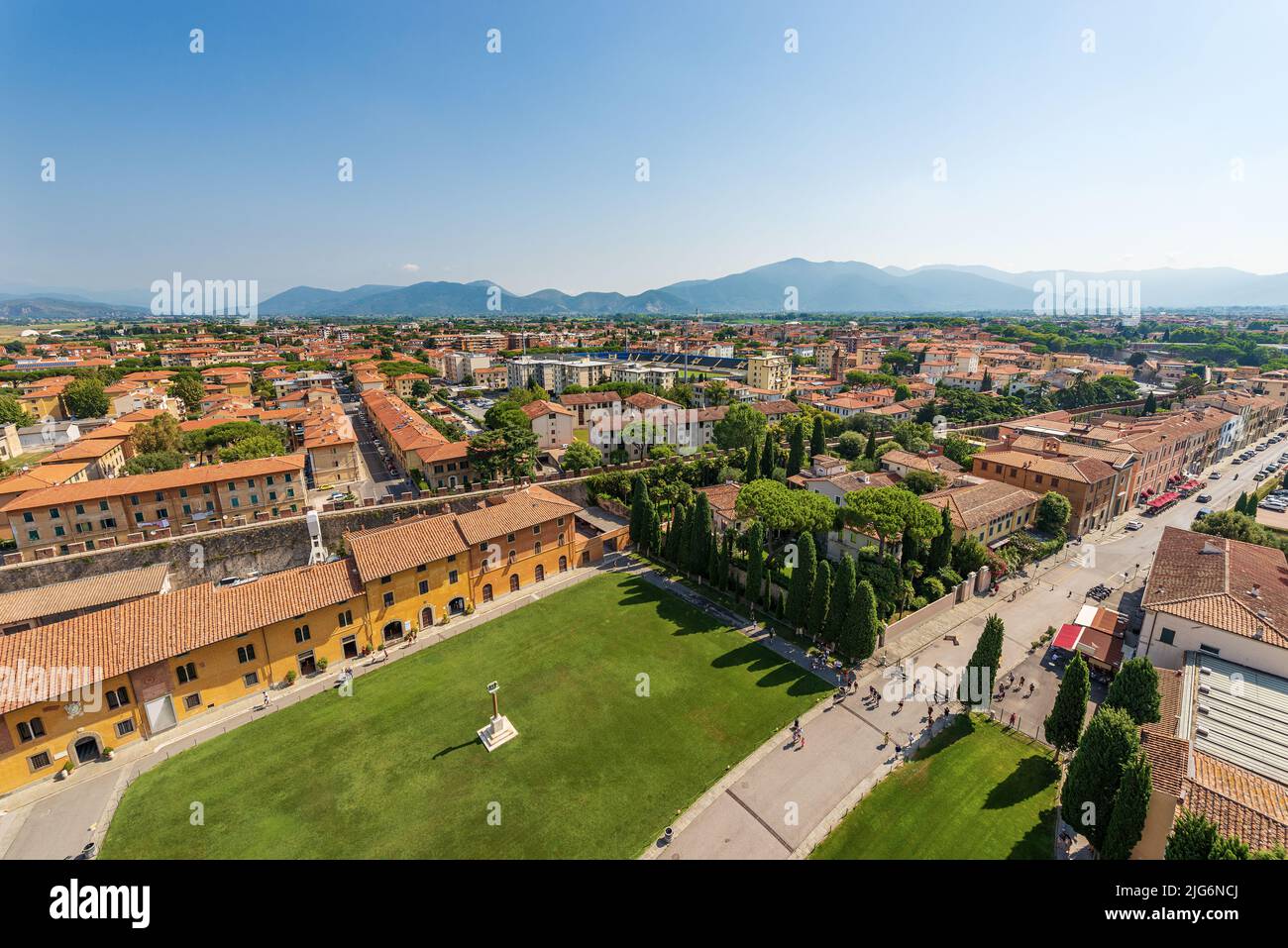 The leaning tower of pisa aerial hi-res stock photography and images ...
